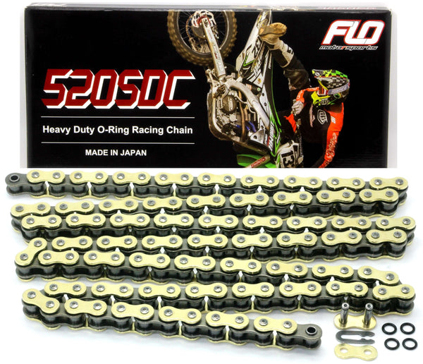 Dirt Bike Chain Heavy Duty 520/120 Link Flo motorsports – Flo Motorsports