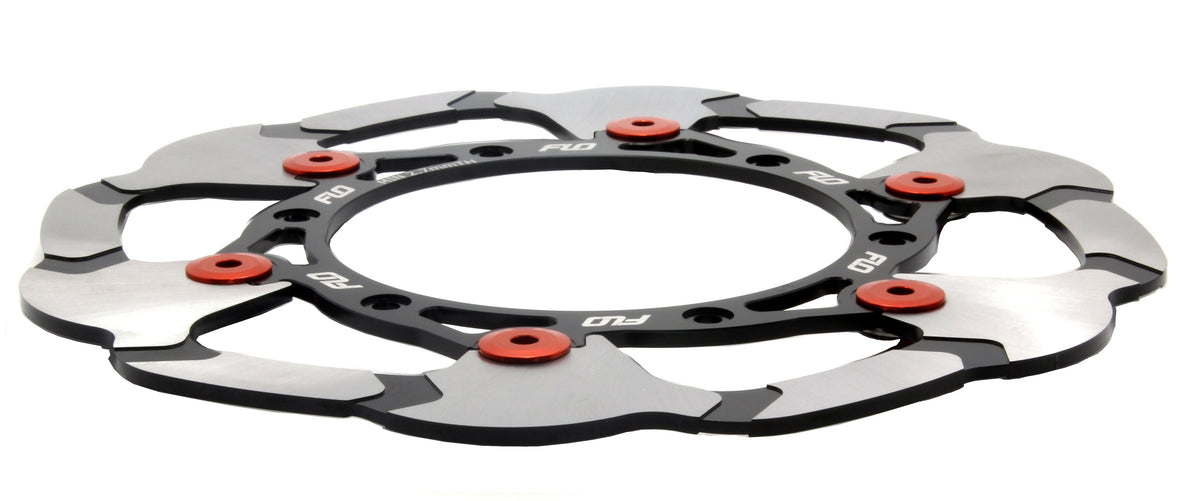 KTM Husqvarna 280MM Brake Rotor Spider Black/Orange Rings – Flo Motorsports